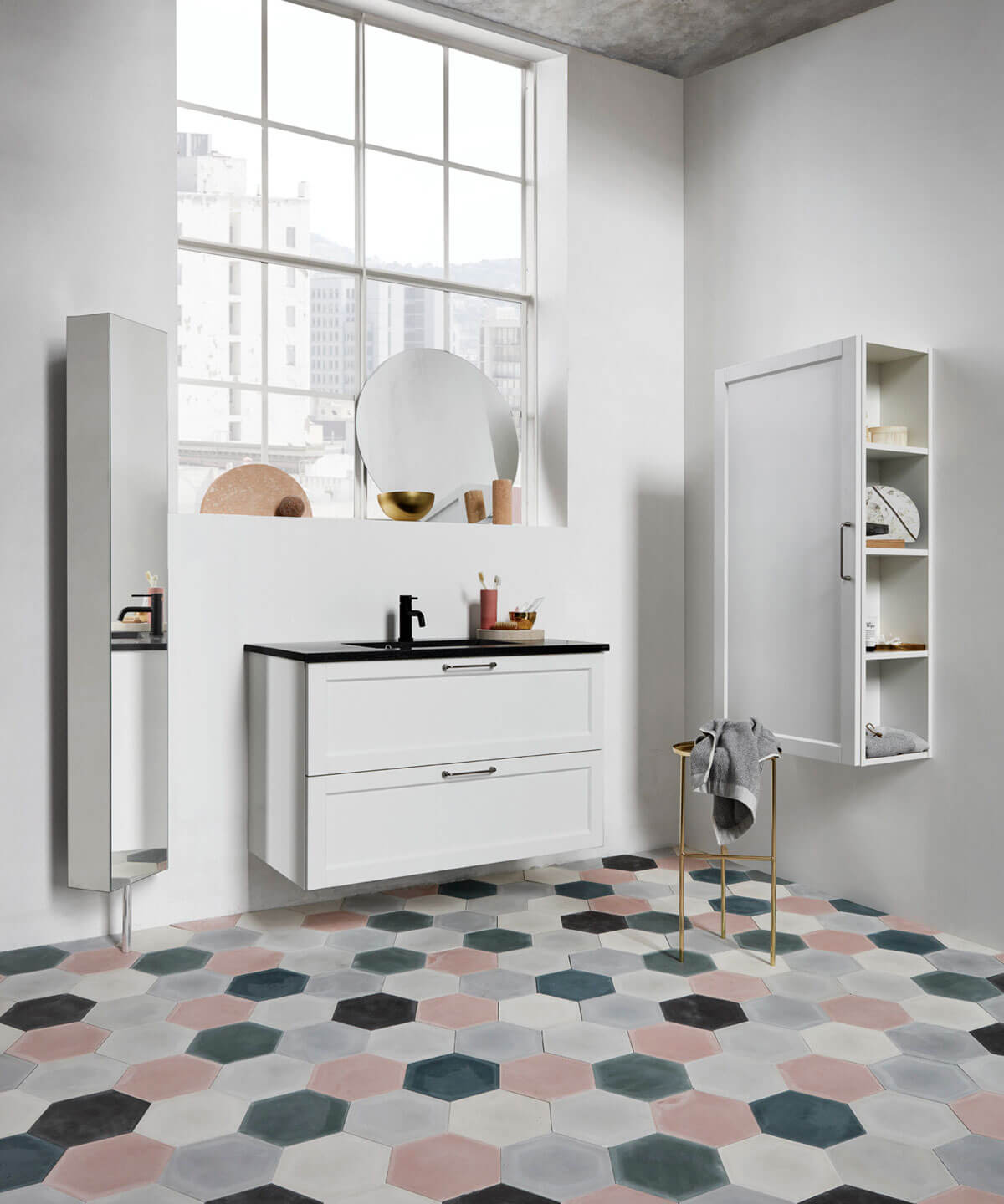 carrelage hexagonal pastel | Cocon | décoration & slow living