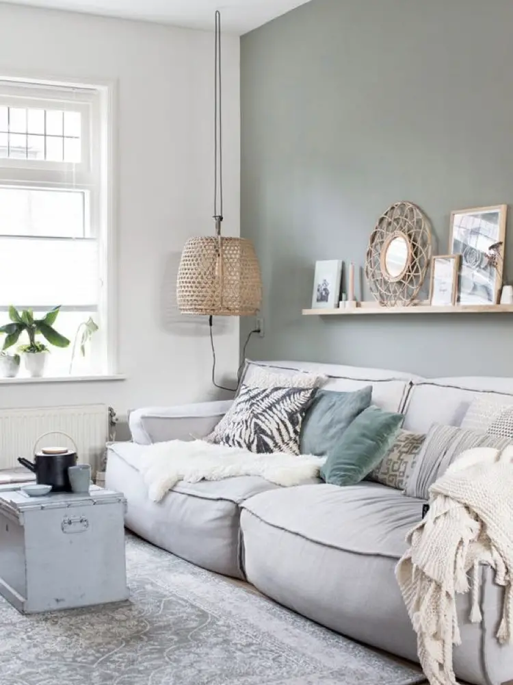 Du vert sauge dans le salon | couleur déco