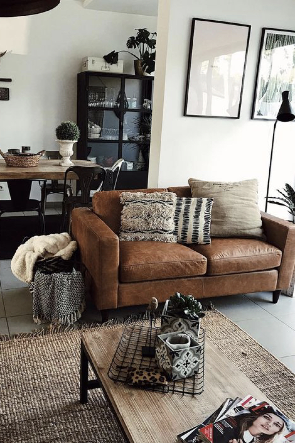 Idée déco | Canapés en cuir pour un salon moderne et chaleureux - Cocon ...
