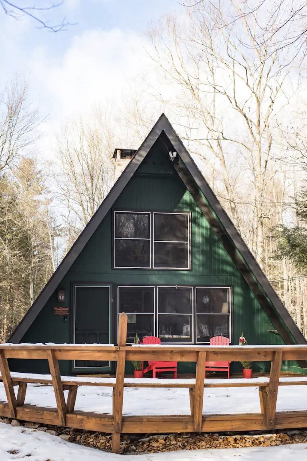 Visite déco: Un chalet en A cosy à la montagne