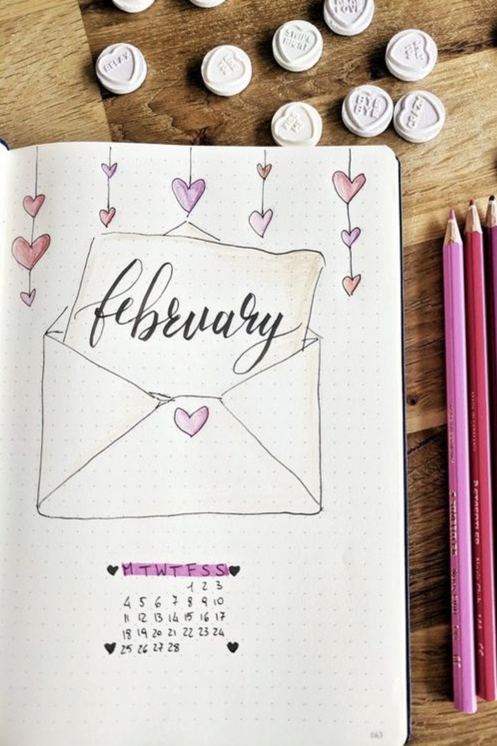 Journaling | Le bullet journal décoré à l’occasion de la Saint Valentin ...