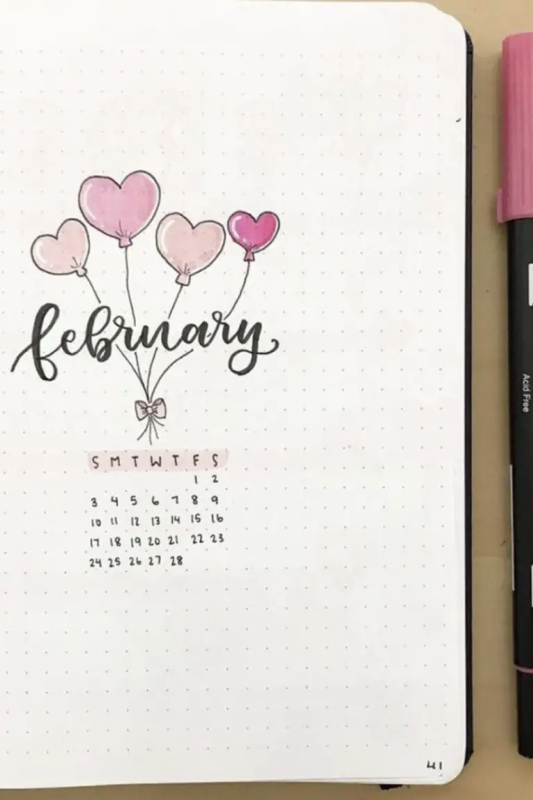 Journaling | Le bullet journal décoré à l’occasion de la Saint Valentin ...