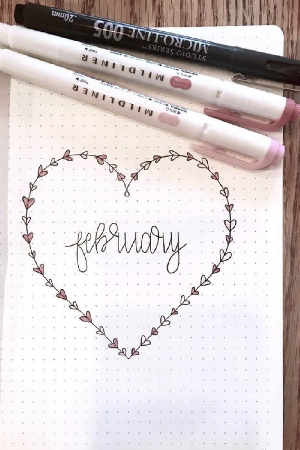 Journaling | Le bullet journal décoré à l’occasion de la Saint Valentin ...