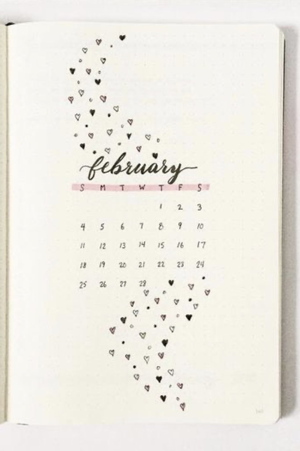Journaling | Le bullet journal décoré à l’occasion de la Saint Valentin ...
