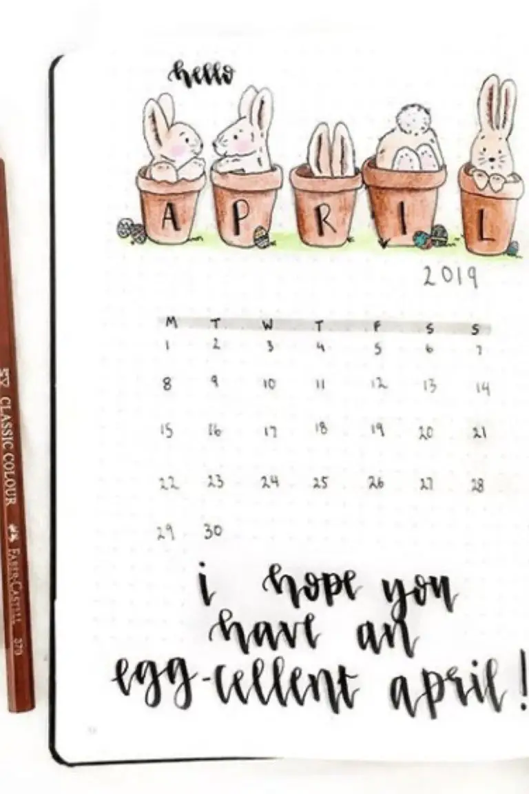 Journaling | Bullet journal d’avril sur le thème de Pâques - Cocon ...