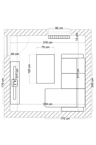 Conseil déco | Comment aménager un salon de 10m2? (avec plans) - Cocon ...