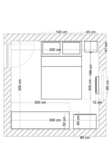 Conseils déco | Agencer une chambre adulte de 9m2 (avec plans) - Cocon ...