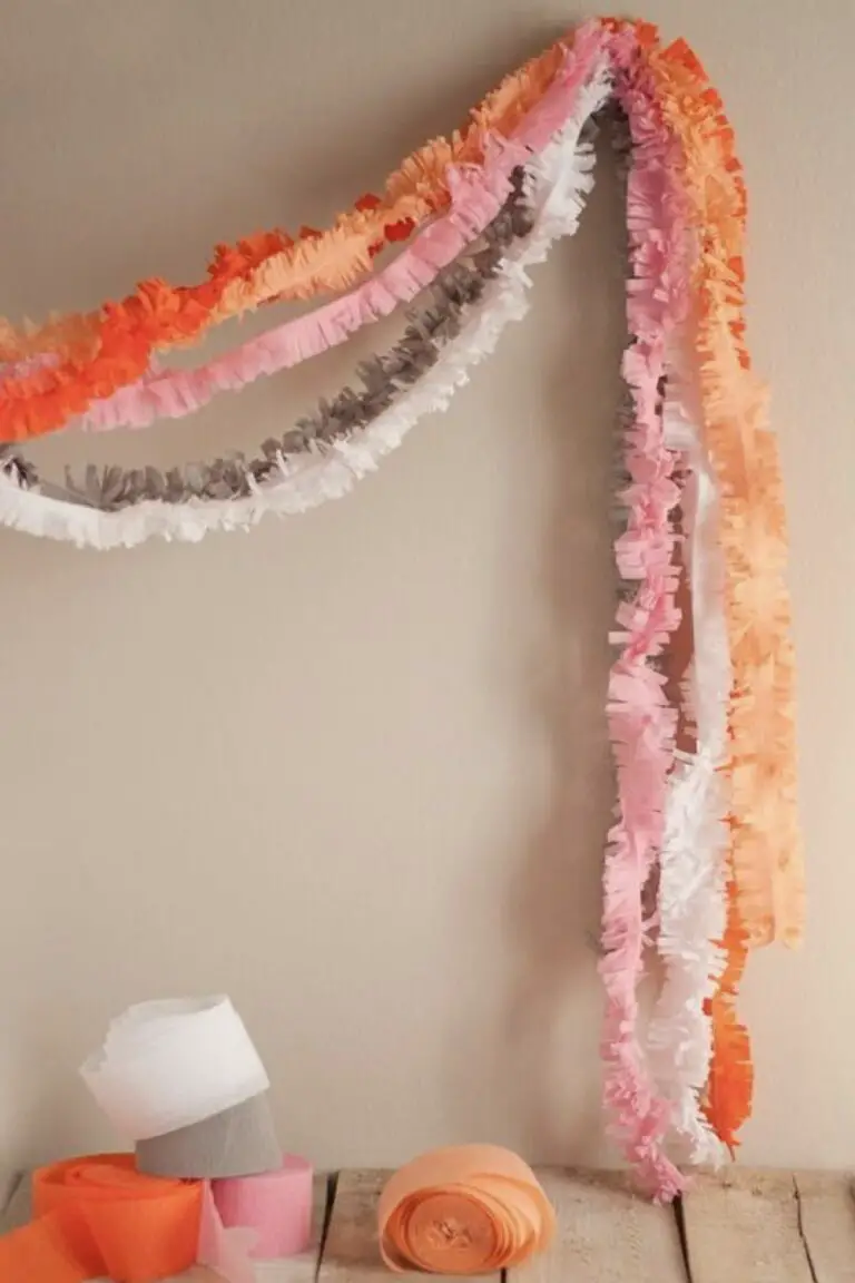 Idées de bricolages faciles en papier crépon | DIY déco