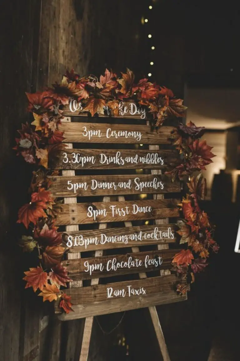 Mariage en automne, 30 décors inspirants