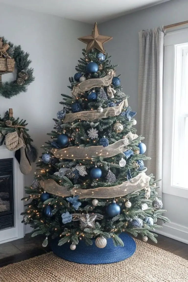 Un noël polaire et féérique en bleu | inspirations déco