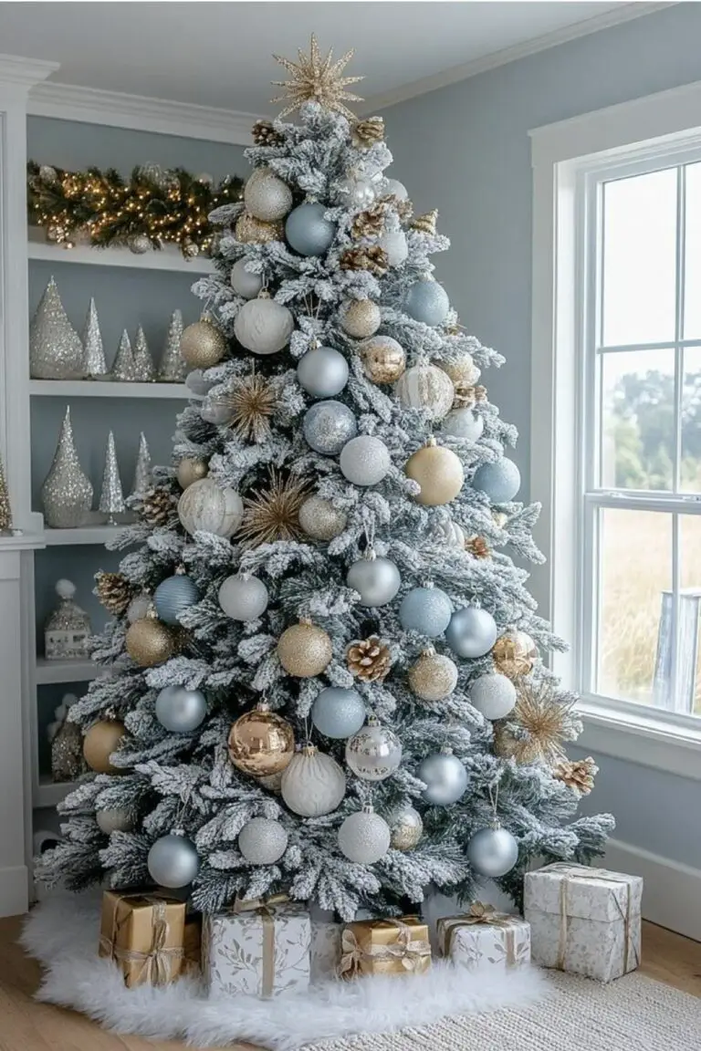 Un noël polaire et féérique en bleu | inspirations déco