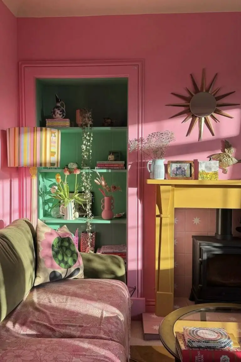 Du rose dans le salon | couleur déco