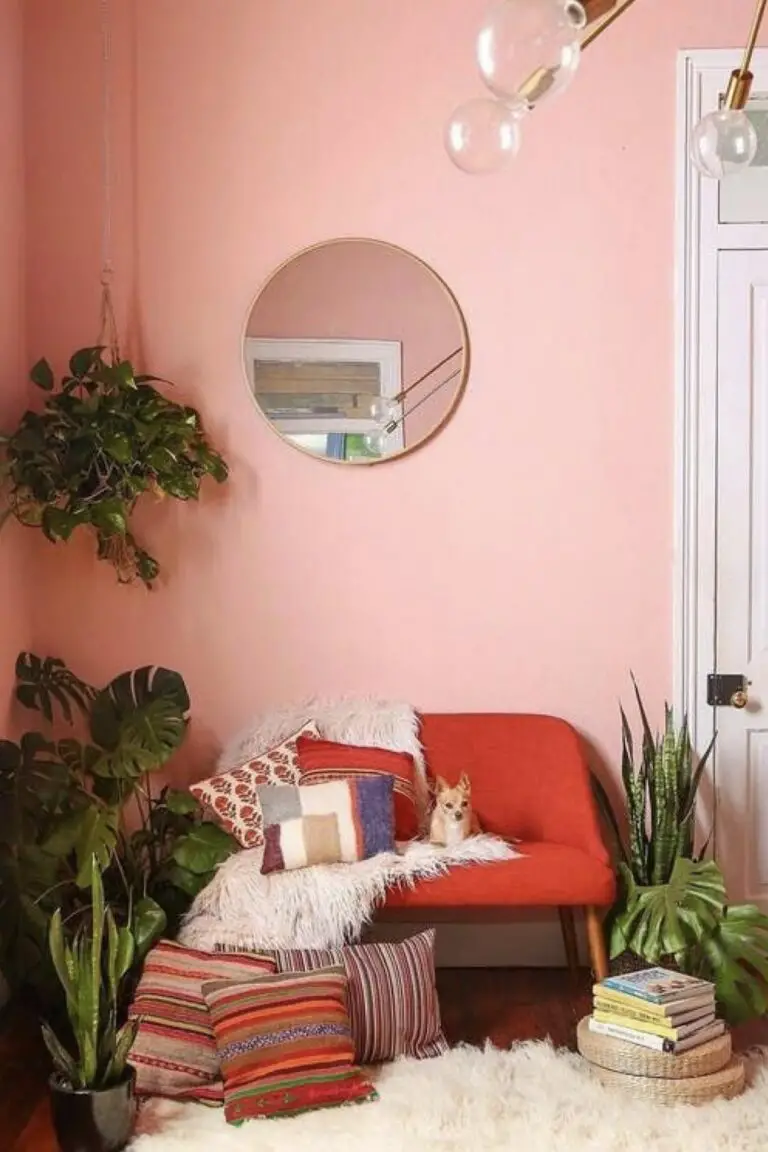 Du rose dans le salon | couleur déco