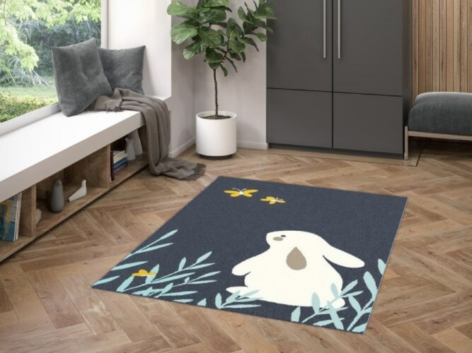 Tapis animaux pour une chambre d’enfant nature et douce